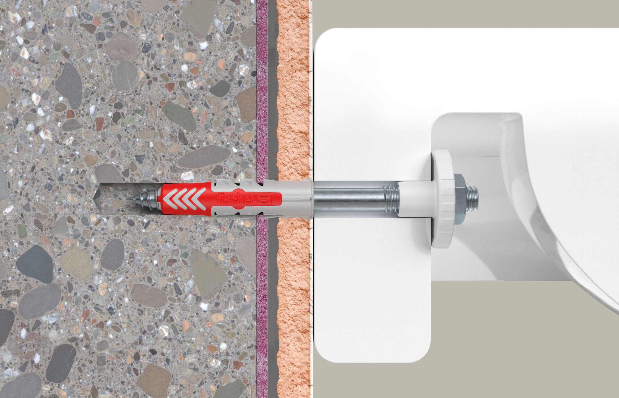 fischer Wash basin fixing WST II 10x140